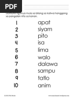 Letrang WW Kindergarten Worksheets | PDF