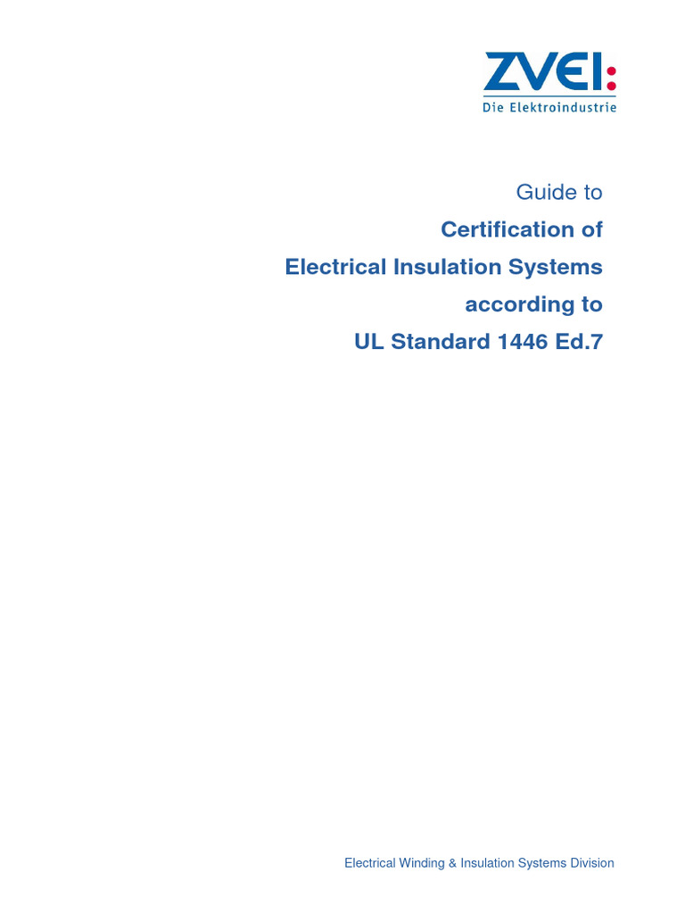 UL-Guideline-1446 For Insulation System Evaluation | PDF | Insulator ...