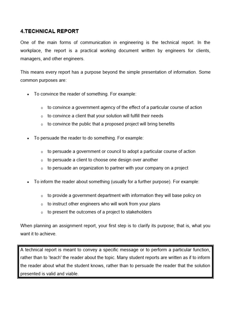 Week 13-2 Theory Technical Reports | PDF | Information | Communication