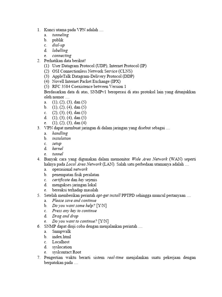 Uas Kelas Xii TKJ (Asj) | PDF