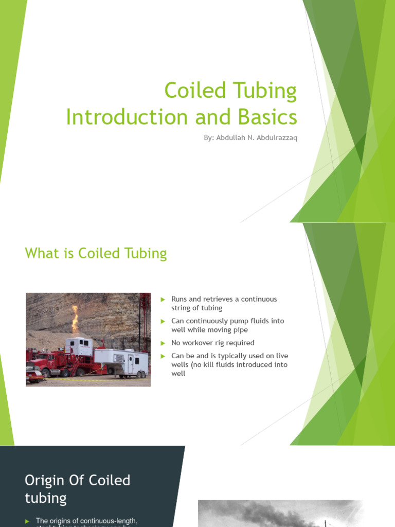 Coiled Tubing Introduction and Basics | PDF | Pipe (Fluid Conveyance)