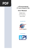 Panduan Manual Pengguna Vendor Indesso | PDF