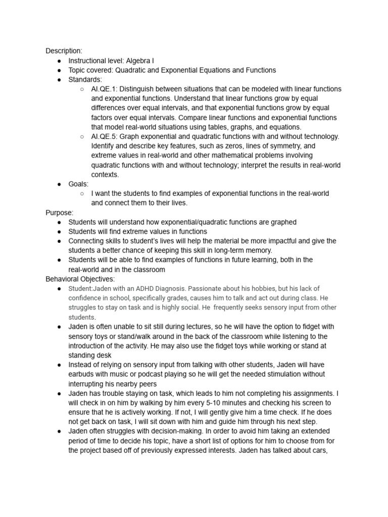 243 Lesson Plan | Download Free PDF | Function (Mathematics) | Exponential Function