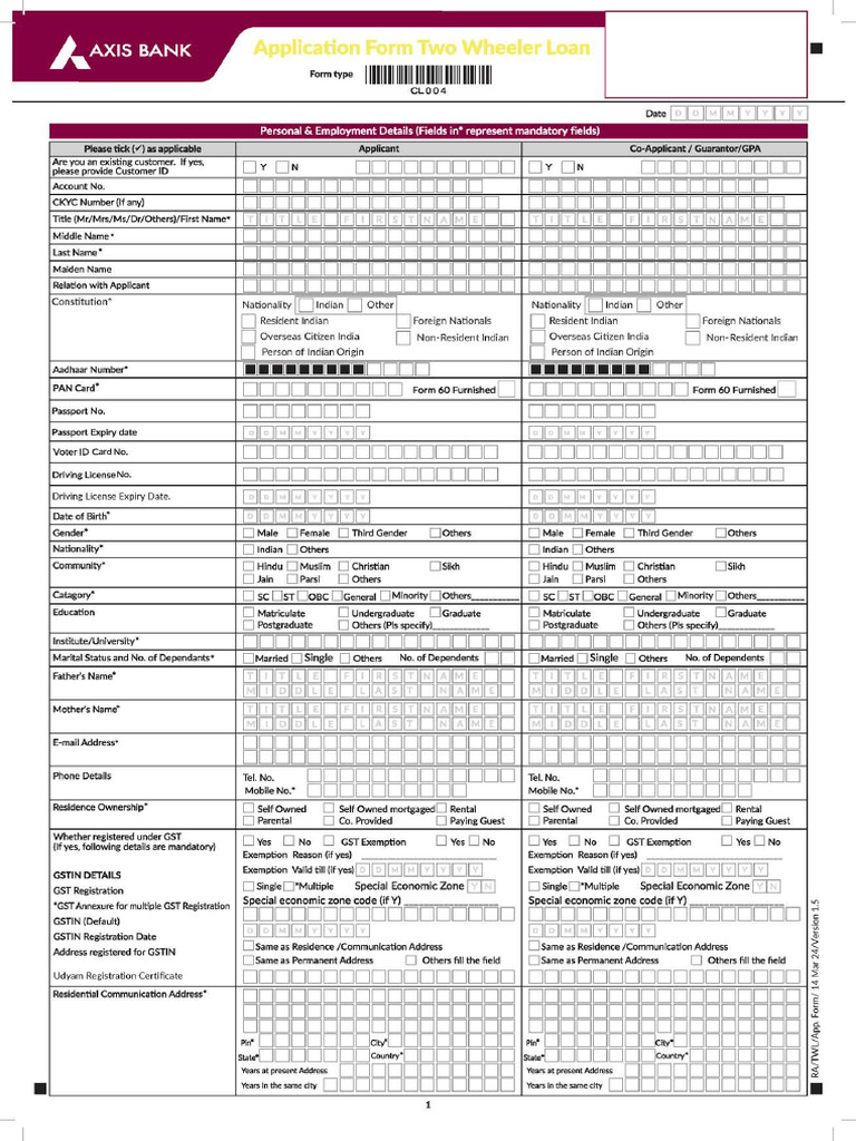 TW Application Form Sep 2022 | PDF