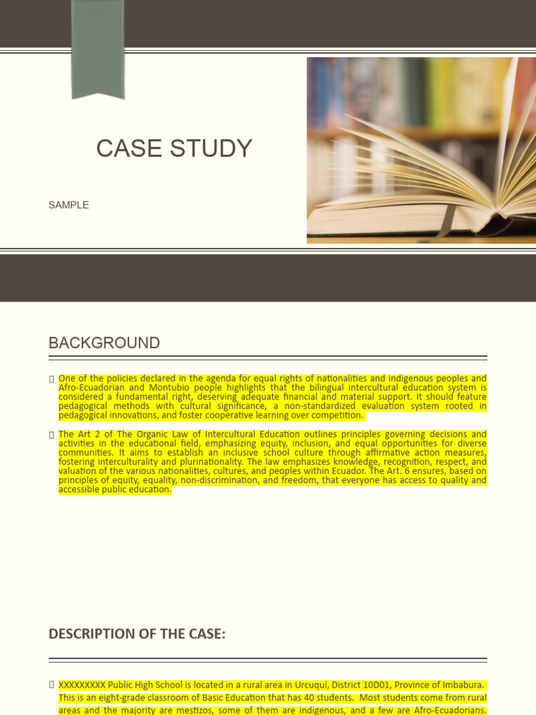 DEFINITIVE_SAMPLE_CASE_STUDY_3_3 | PDF | Learning | Language Education