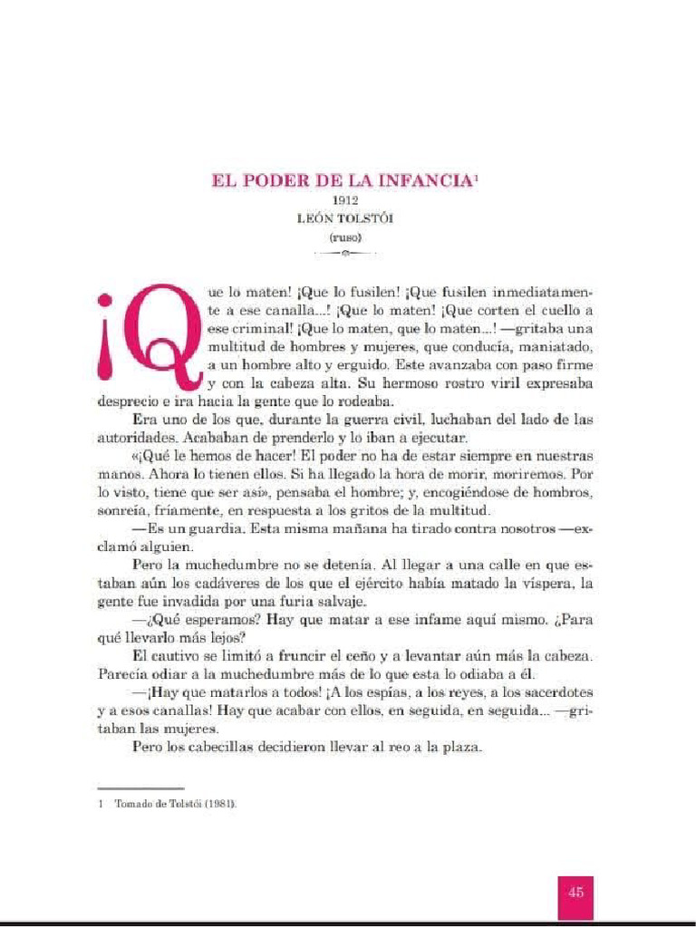 El Poder de La Infancia | PDF