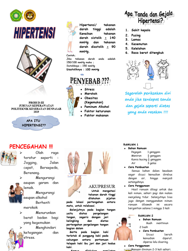 Leaflet Hipertensi KKN | PDF
