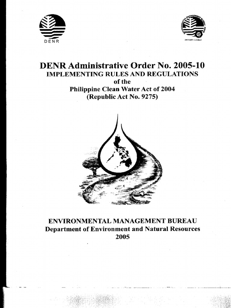 Denr PHP Clean Water Act of 2004 | PDF