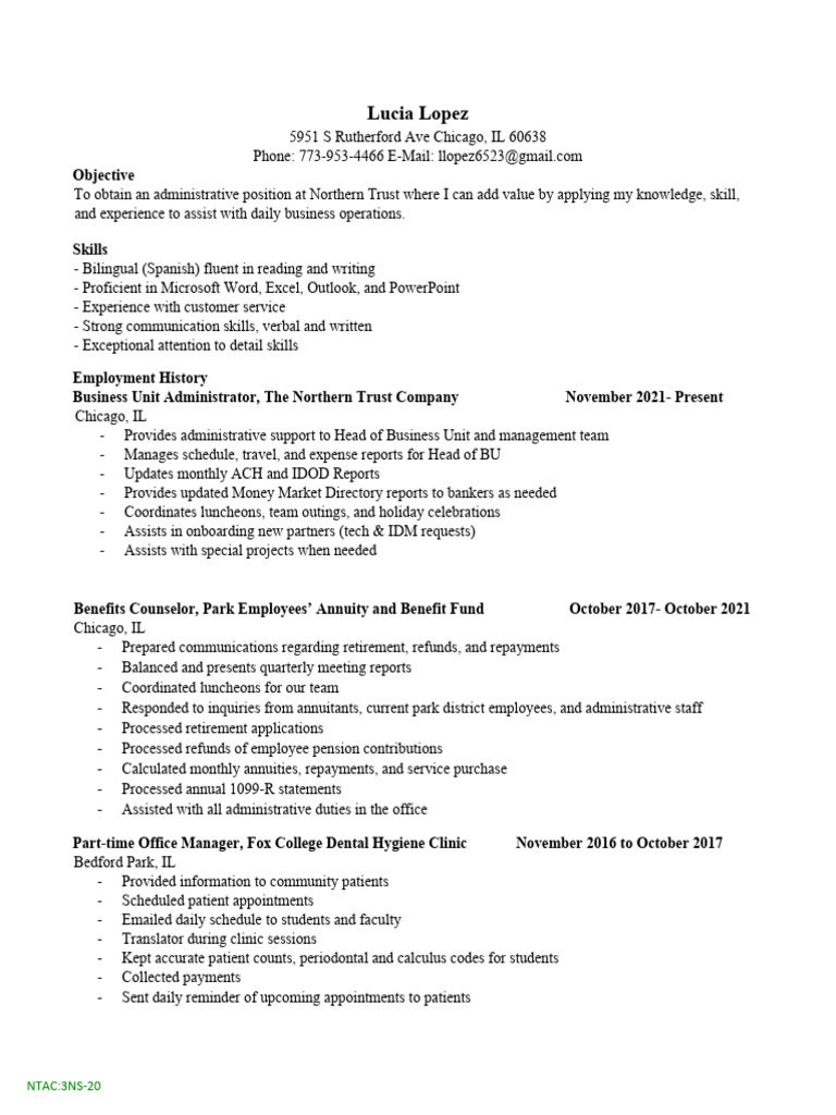 Lucia Lopez Resume 2023 | PDF | Business