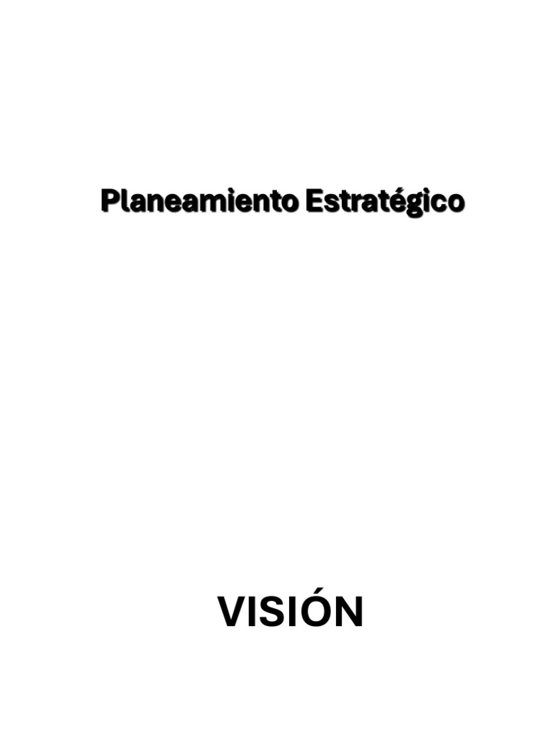 Vision y Mision | PDF | Planificación Vision y Mision | PDF | Planificación