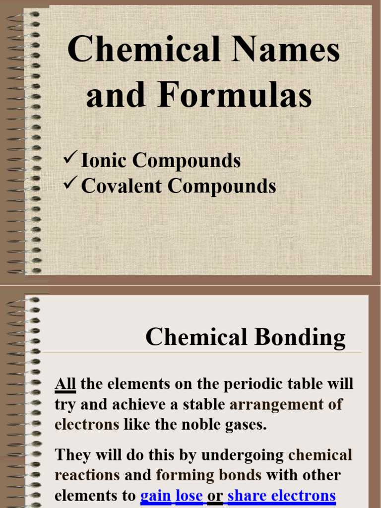 Ionic and Covalent Compounds | PDF | Ion | Chemical Compounds