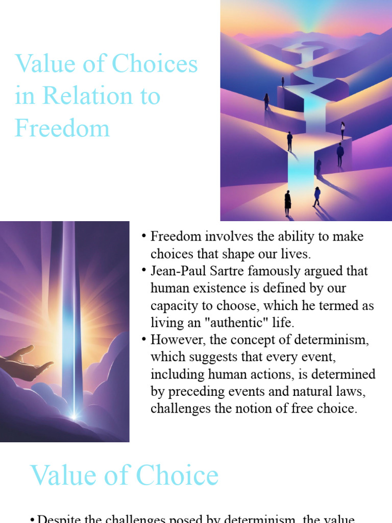 Values of Choices | PDF | Free Will | Choice