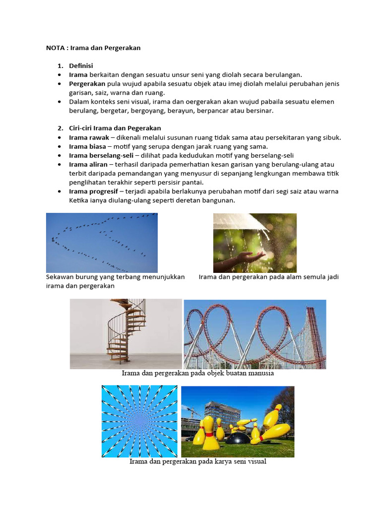 Nota Irama Dan Pergerakan | PDF | Seni