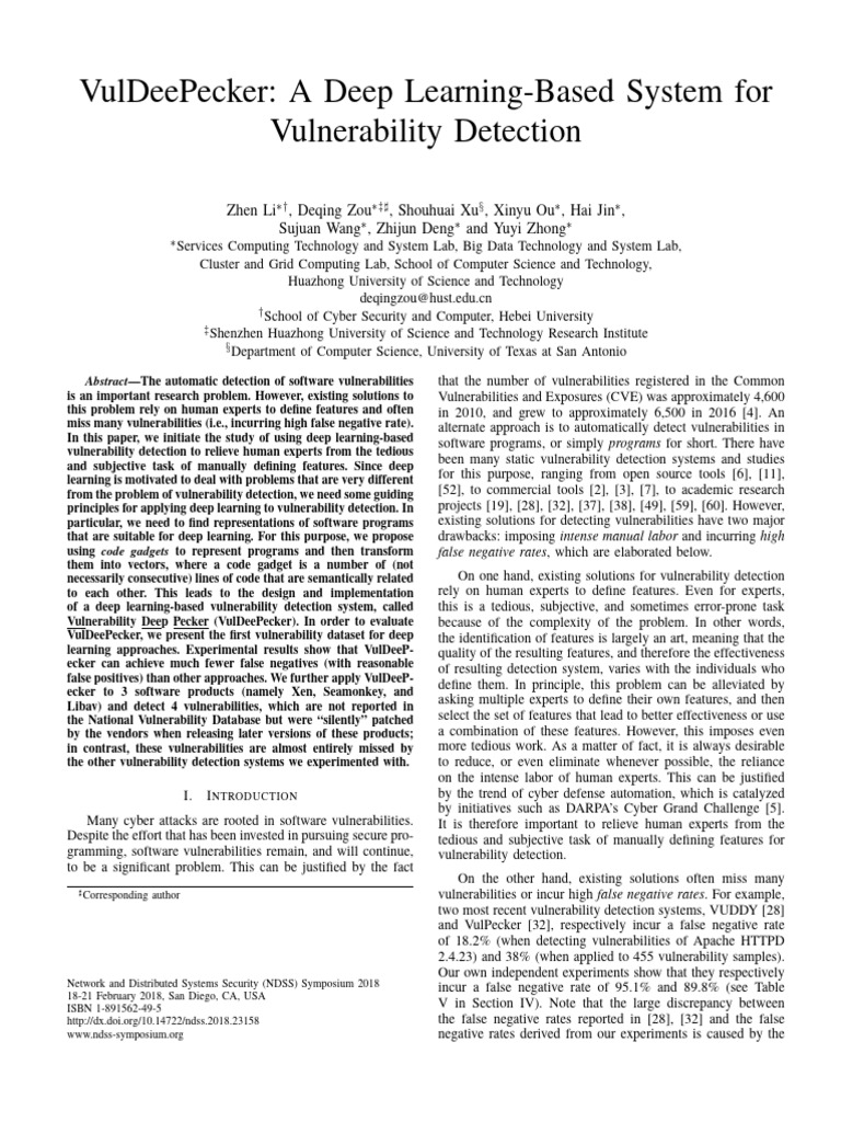ndss2018 03A-2 Li Paper | PDF | Deep Learning | Artificial Neural Network