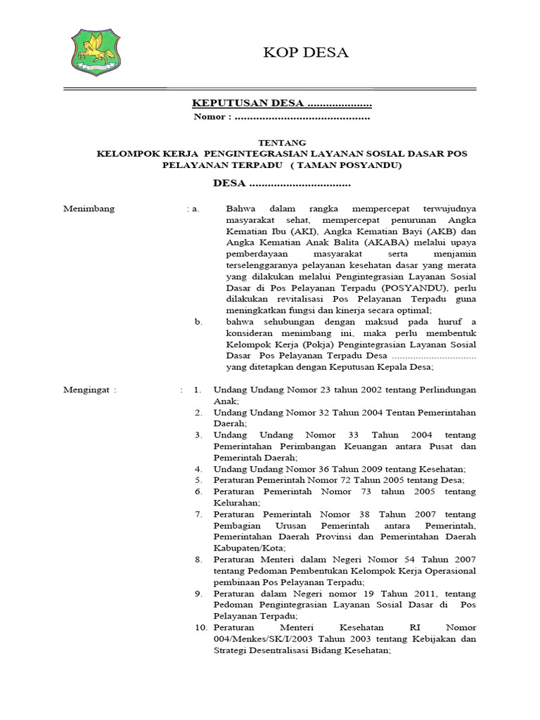 SK Tapos | PDF | Bisnis | Pengelolaan Keuangan & Uang