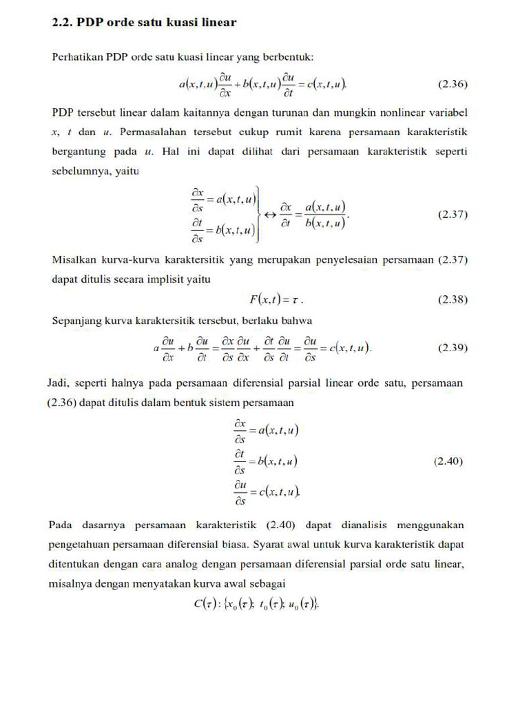 PDP Kuasi Linear | PDF