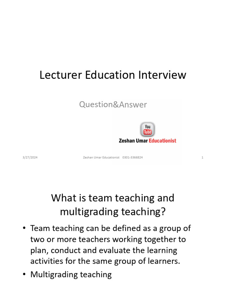 Interview 3 | Download Free PDF | Metacognition | Learning