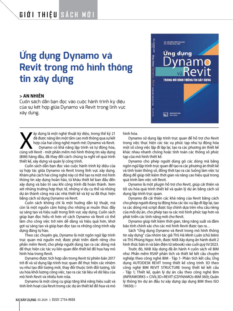 NG D NG Dynamo Và Revit Trong Mô Hình Thông Tin Xây D NG | PDF