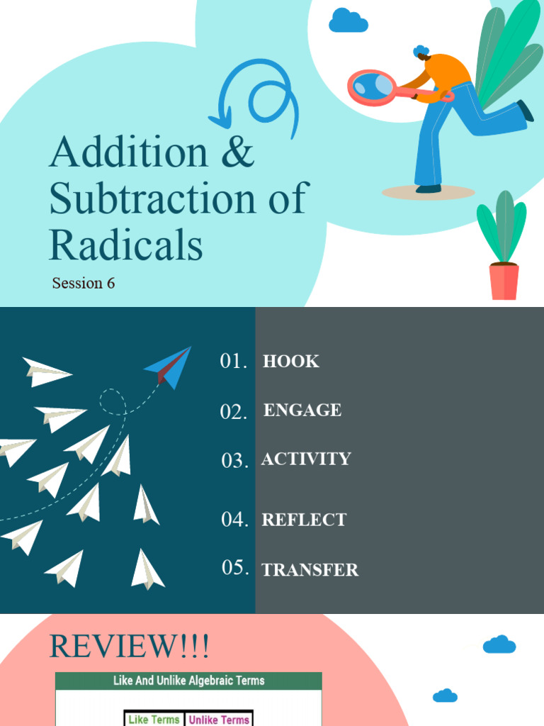 Session 6 Addition And Subtraction Of Radicals Pdf Mathematics