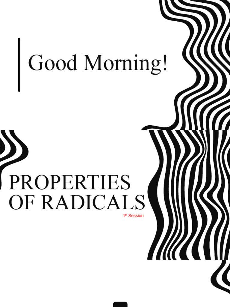 Session 4 & 5 Properties of Radicals | PDF | Square Root | Mathematical ...