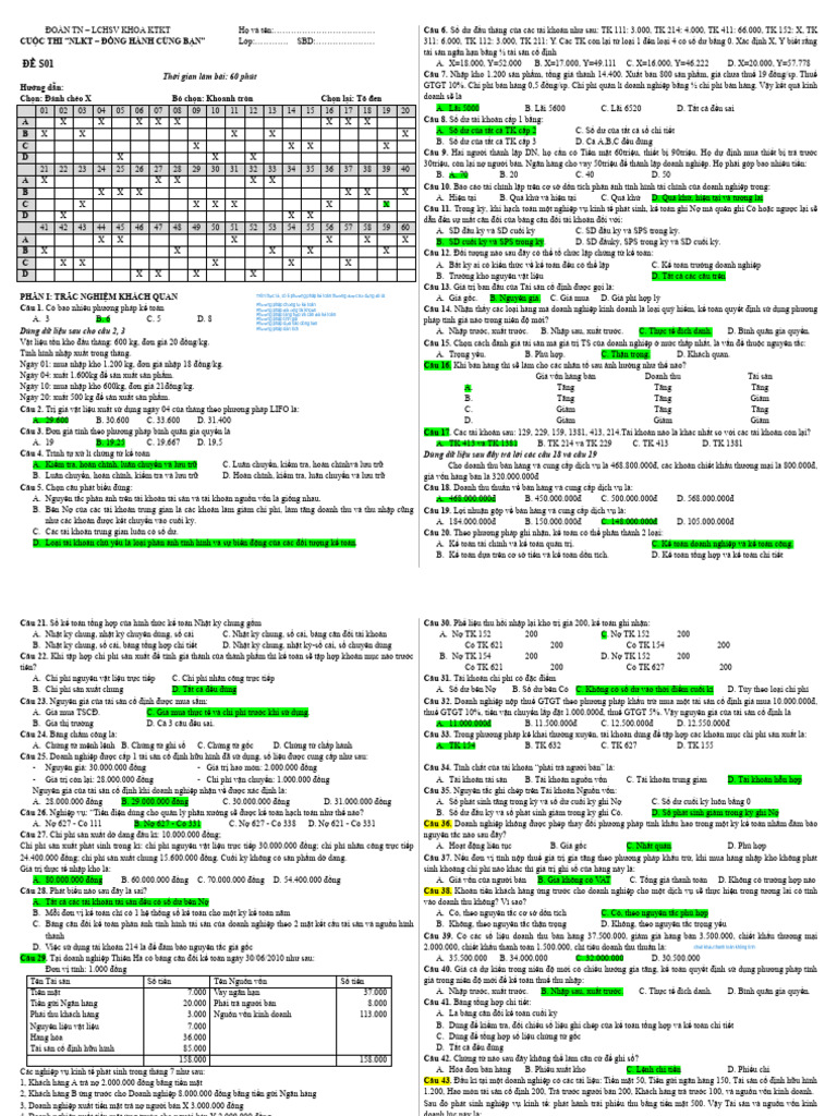 KTĐN - NLKT - de So 01 | PDF