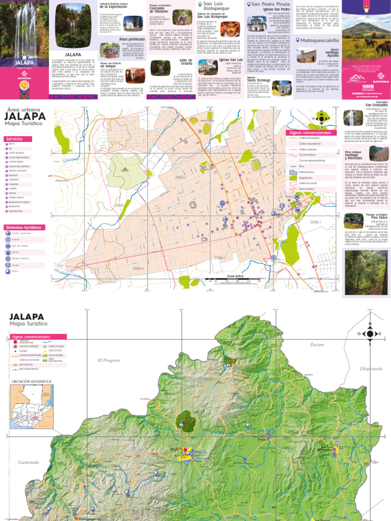 Mapa Turístico de Jalapa | PDF