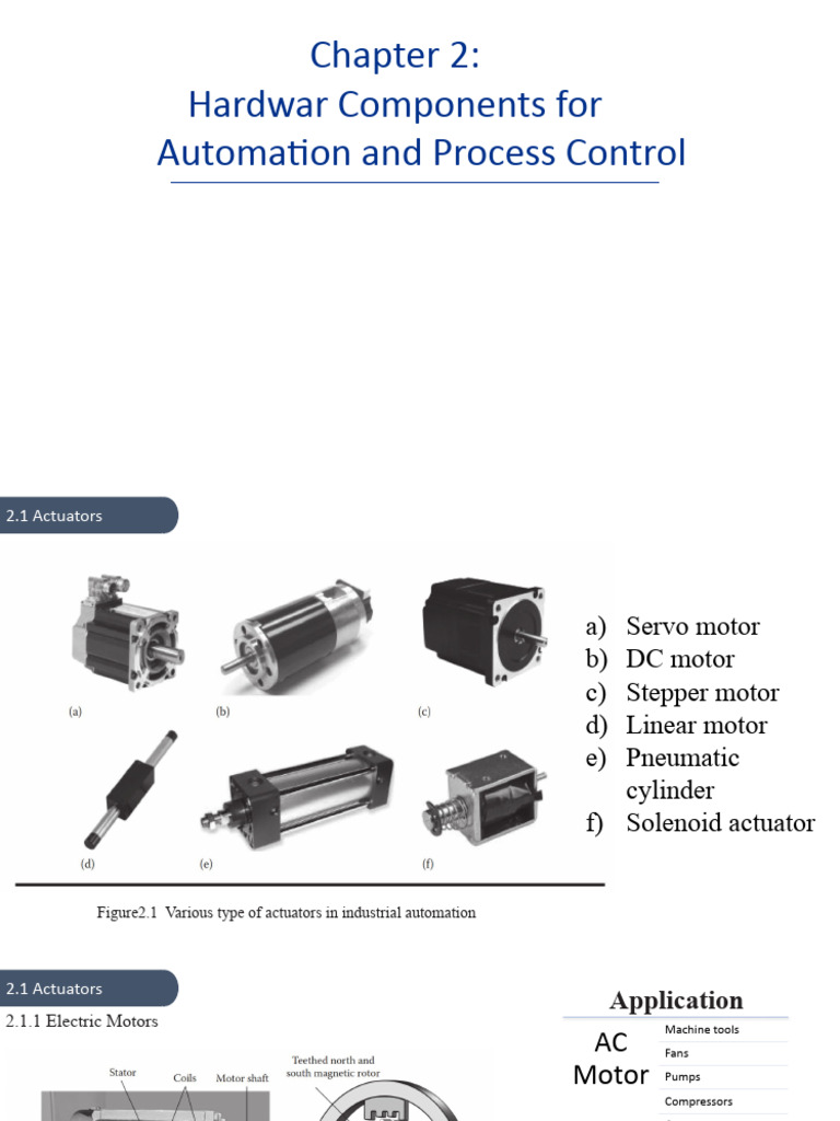 Chapter2-Hardware Components For Automation and Process Control | PDF | Relay | Switch