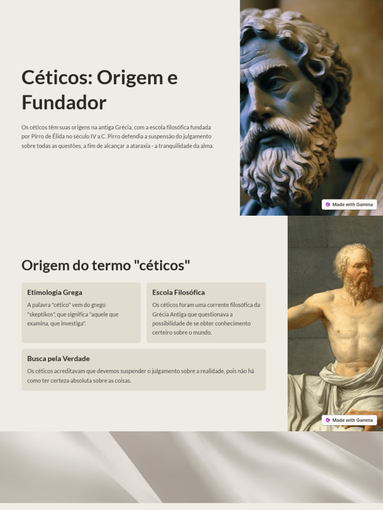Ceticos-Origem-e-Fundador | PDF | Ceticismo | David Hume