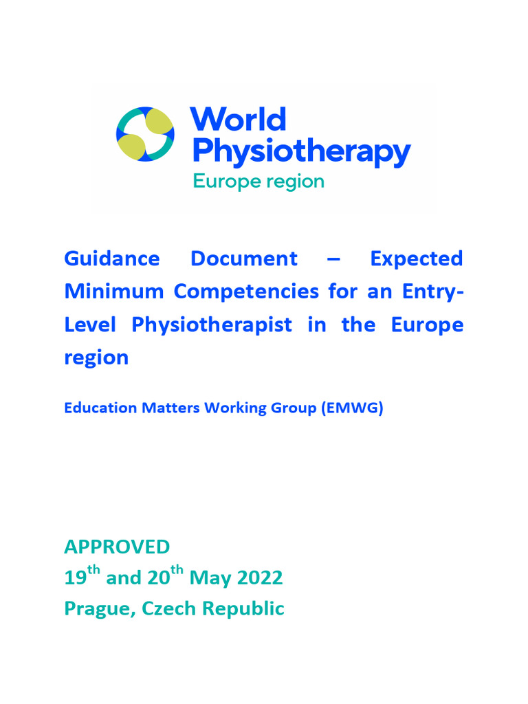 Entry-Level Physiotherapist Competencies | PDF | Physical Therapy ...