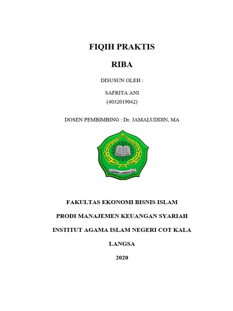 Makalah Riba | PDF
