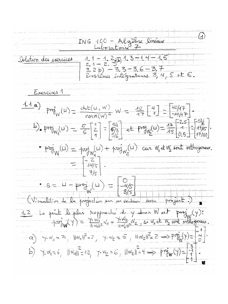 Solutions Ing100.lab7 | PDF
