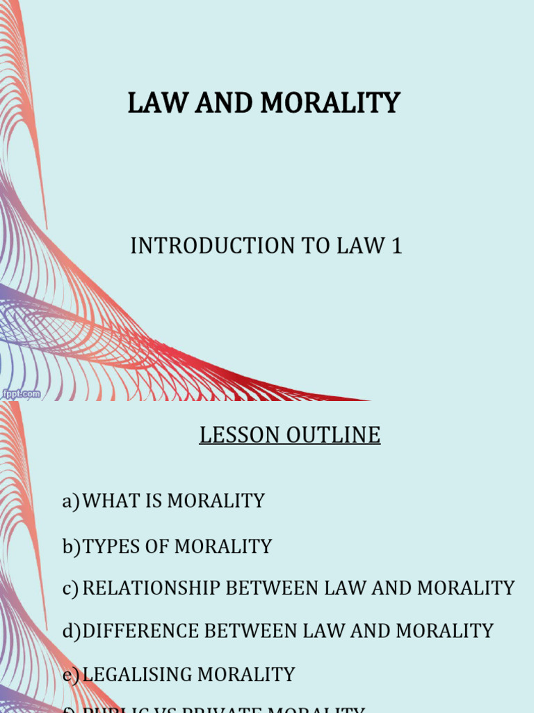 4) Law and Morality | PDF | Morality | Crimes