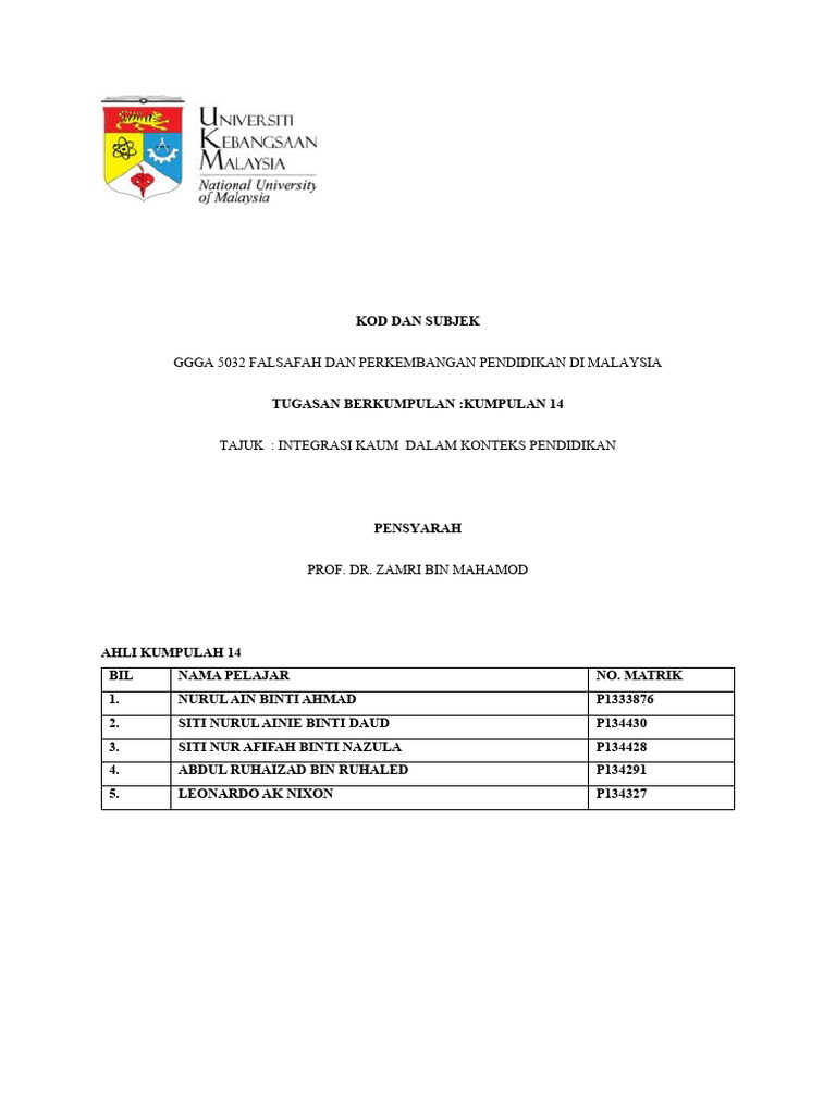 Graf Integrasi Kaum | PDF