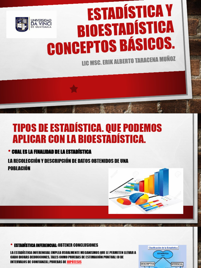 Estadística y Bioestadística Conceptos Básicos | PDF | Estadísticas | Muestreo (Estadísticas)