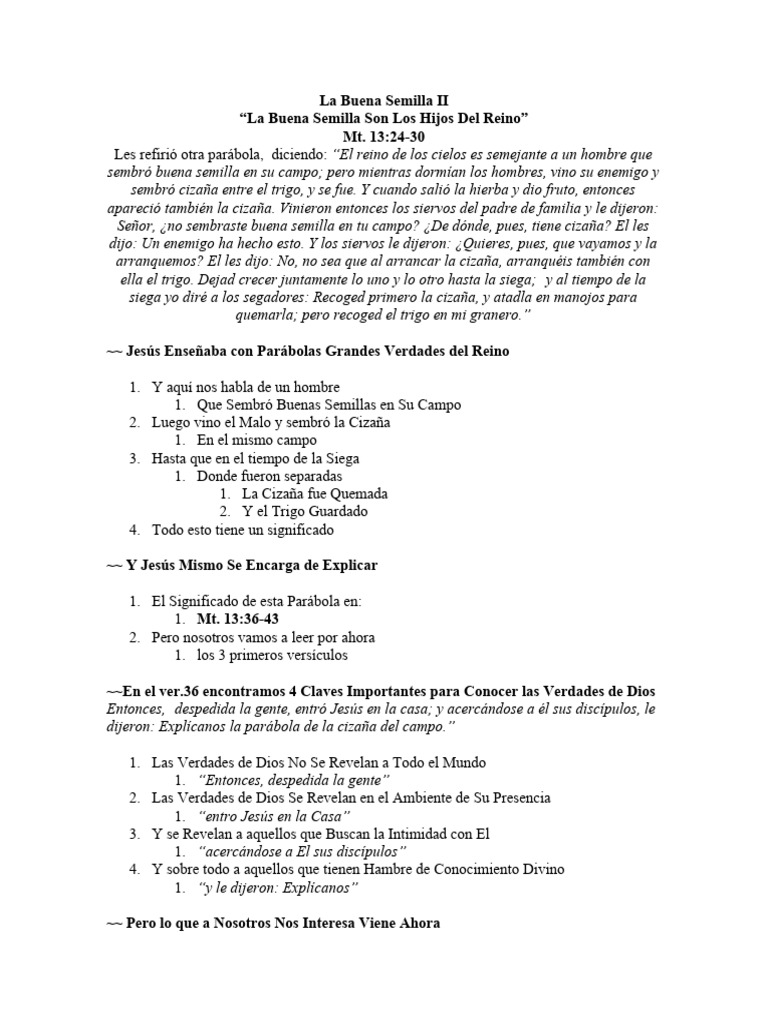 La Buena Semilla Ii Pdf Hogar Y Jardín Religión Y Espiritualidad 