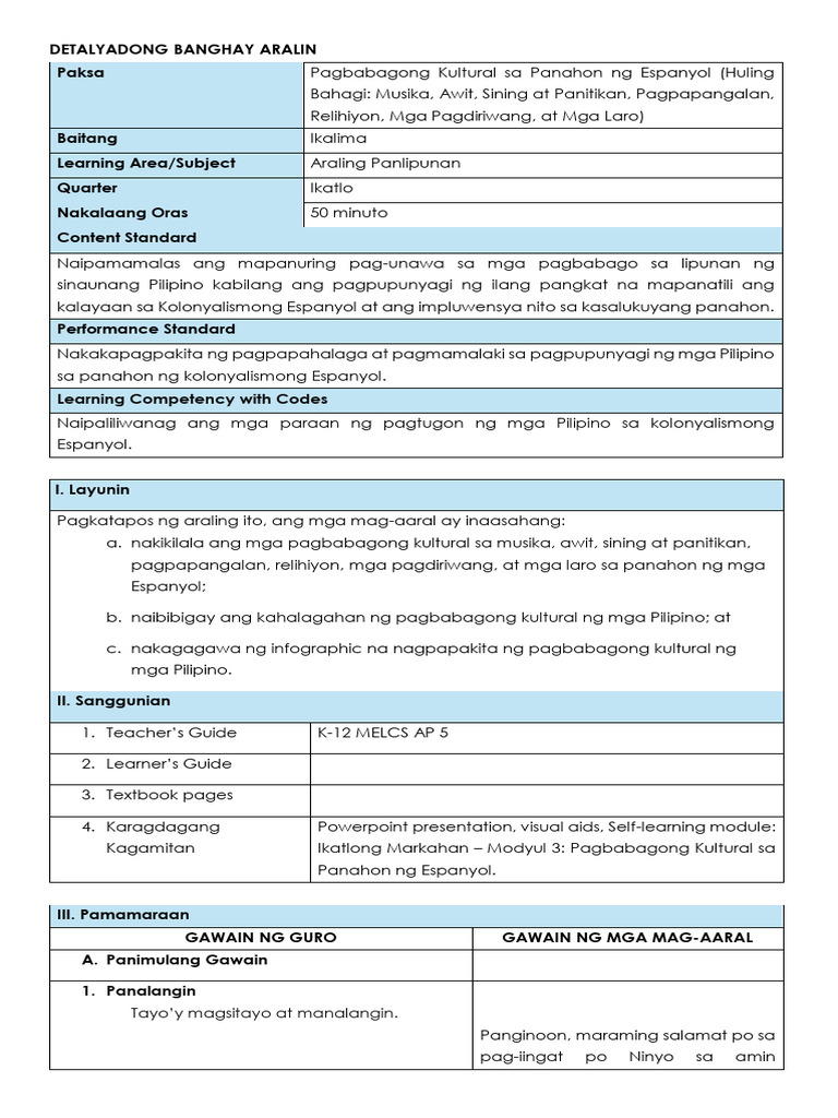 AP 5 Pagbabagong Kultura Pt. 2 | PDF