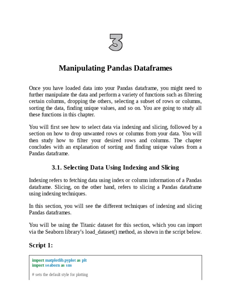 Pandas 3 | PDF | Boolean Data Type | Parameter (Computer Programming) Pandas 3 | PDF | Boolean Data Type | Parameter (Computer Programming)