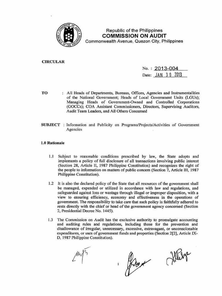 COA - C2013-004 - Monitoring of Projects | PDF