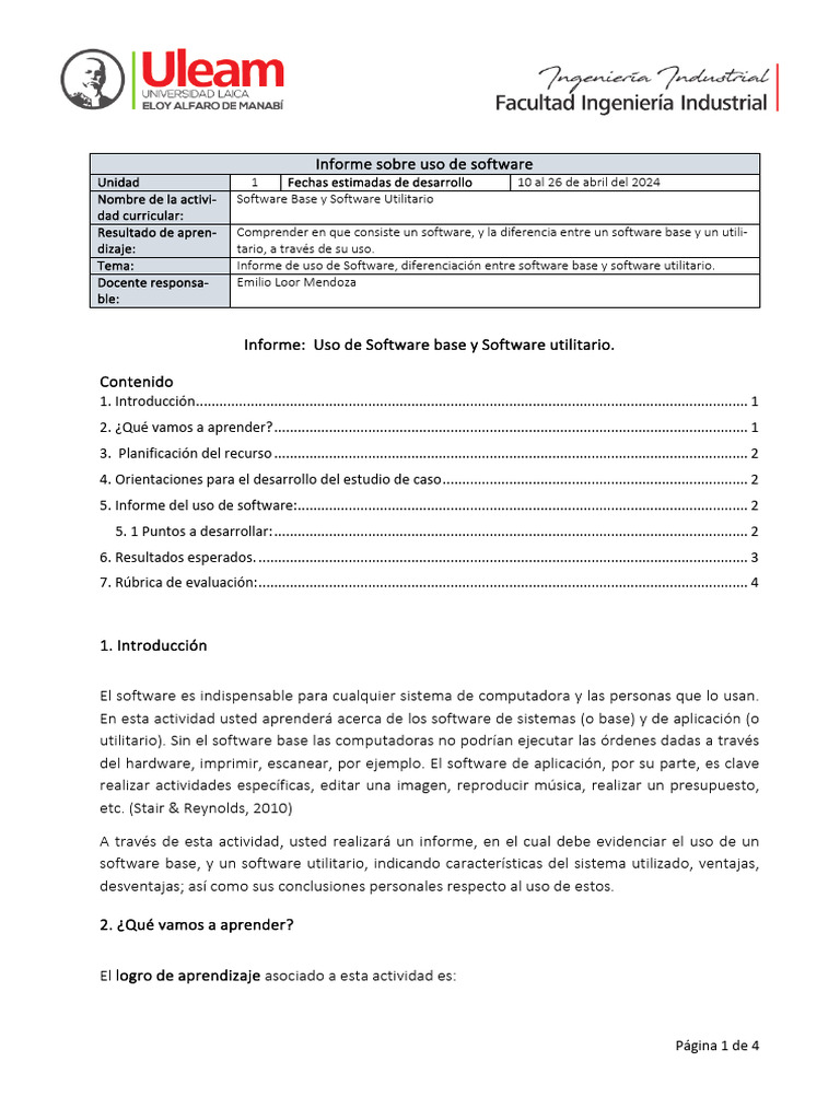 Guía Informe TIC | PDF | Software | Informática