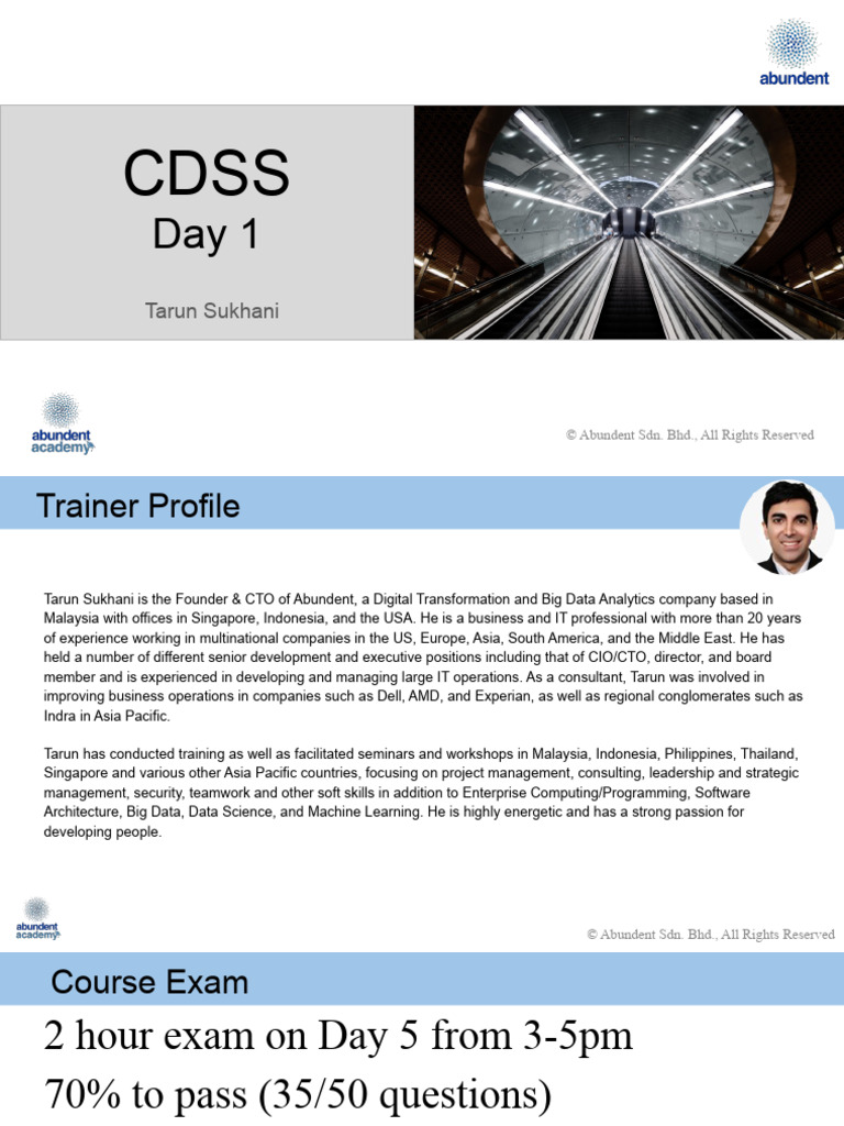 CDSS - Day 1 | PDF | Receiver Operating Characteristic | Experiment