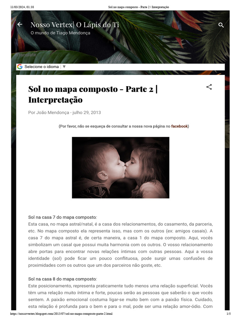 Sol No Mapa Composto | PDF | Amizade | Amor