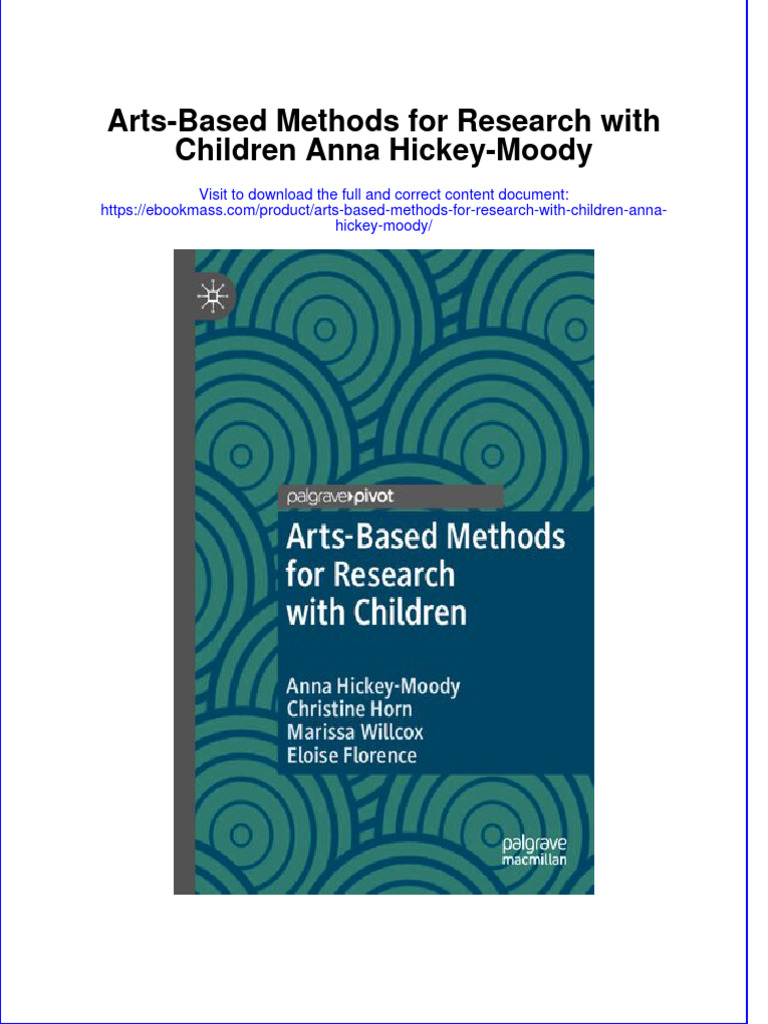 Arts Based Methods For Research With Children Anna Hickey Moody Full ...