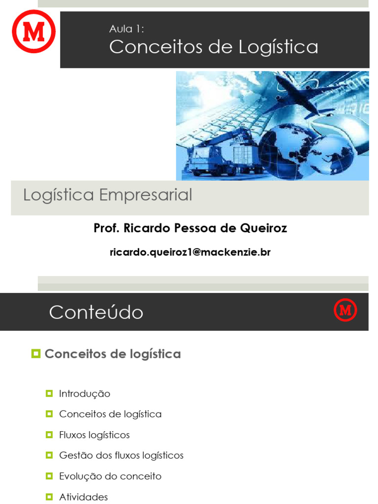 LE - Aula 1 - Conceitos de Logística | PDF | Logística | Cadeia de ...