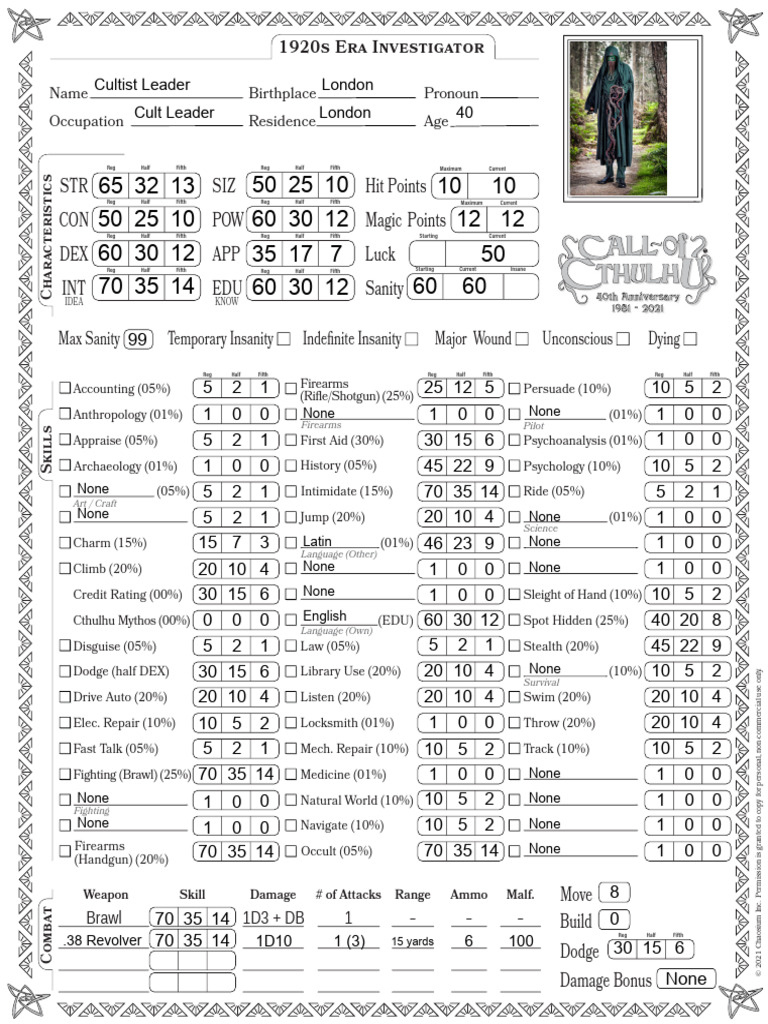 Cultist Leader | PDF