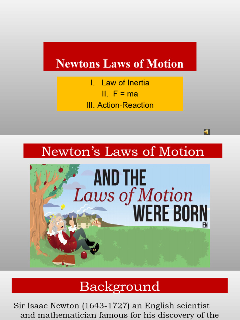 Newtons Laws | PDF | Inertia | Force