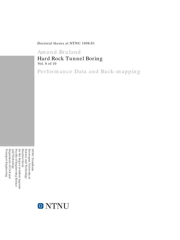 Ntnu Pdf Tunnel Thrust