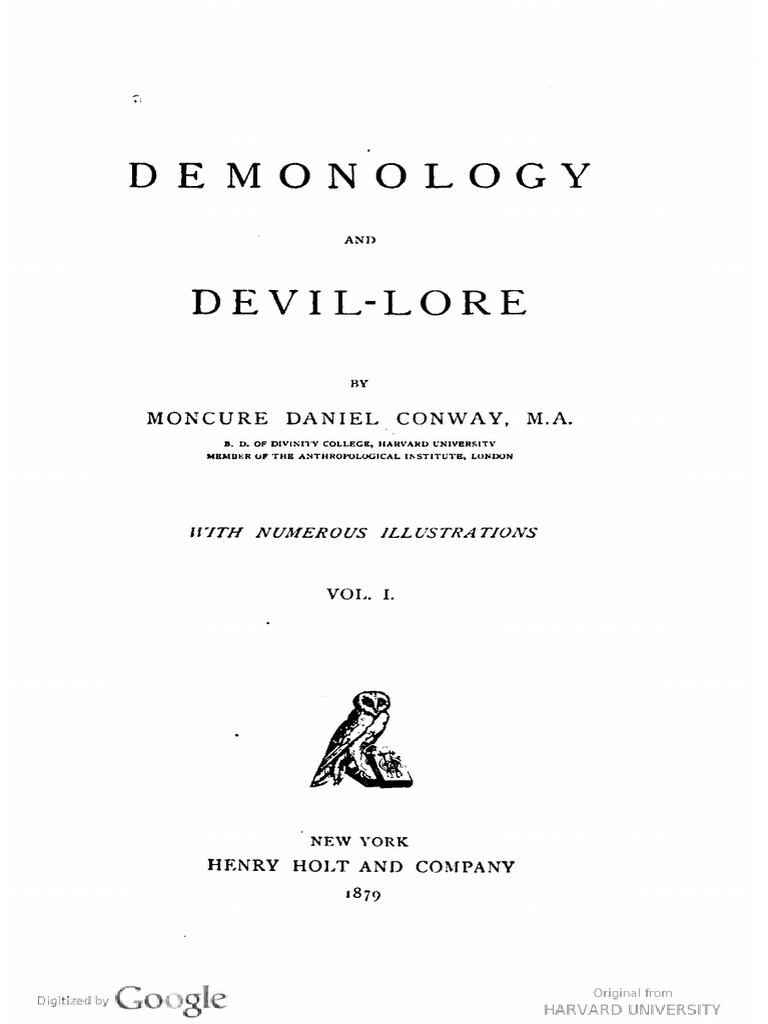 1879 Conway Demonology and Devil-Lore v1 | PDF | Dragon