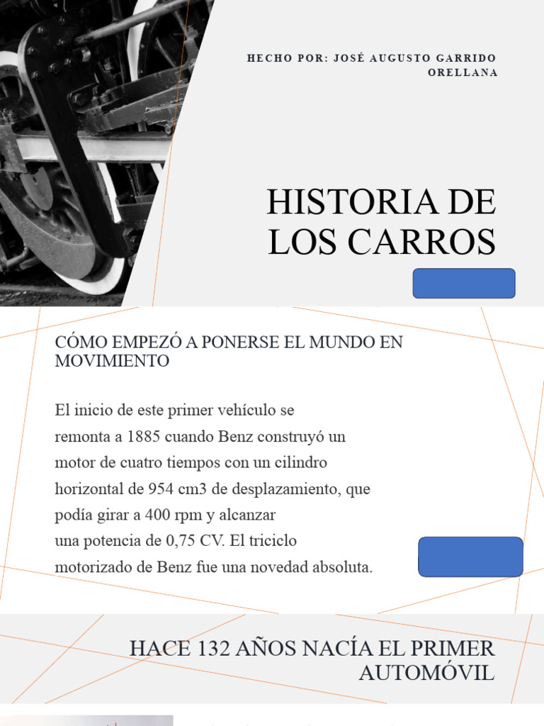 Historia de los carros | PDF | Coche | Motores