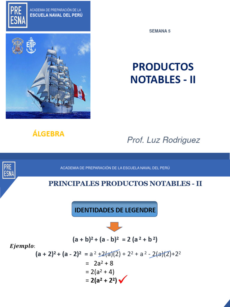 Productos Notables en Álgebra II | PDF | Matemáticas | Álgebra