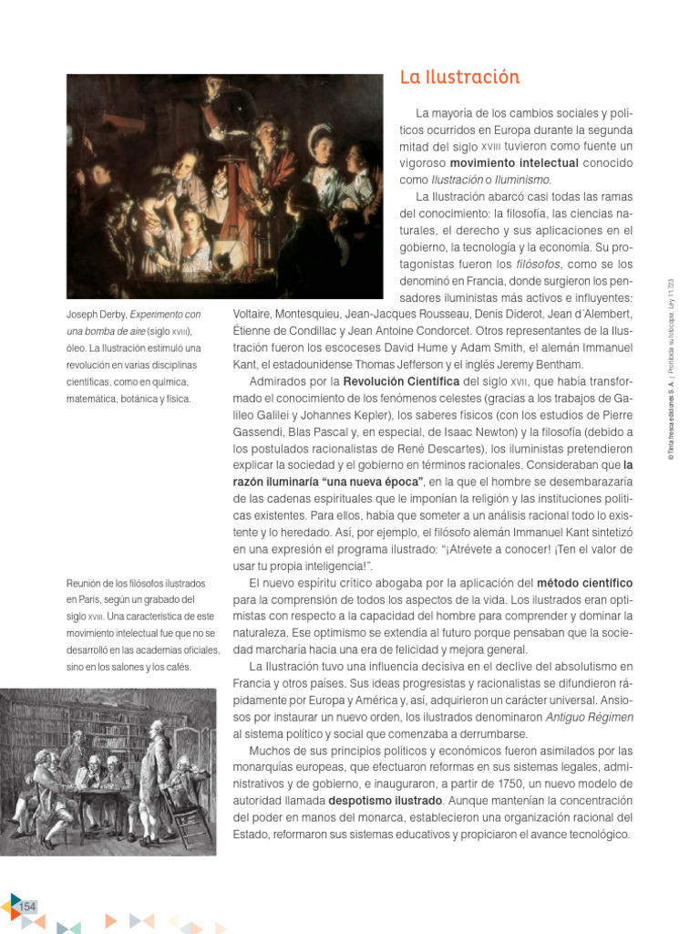 El Iluminismo | PDF | Contrato social | Era de iluminacion